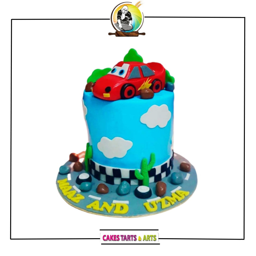 Cars Themed Cake For Boys