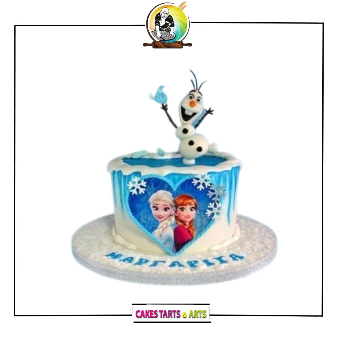 Customized Disney Frozen Themed Cake