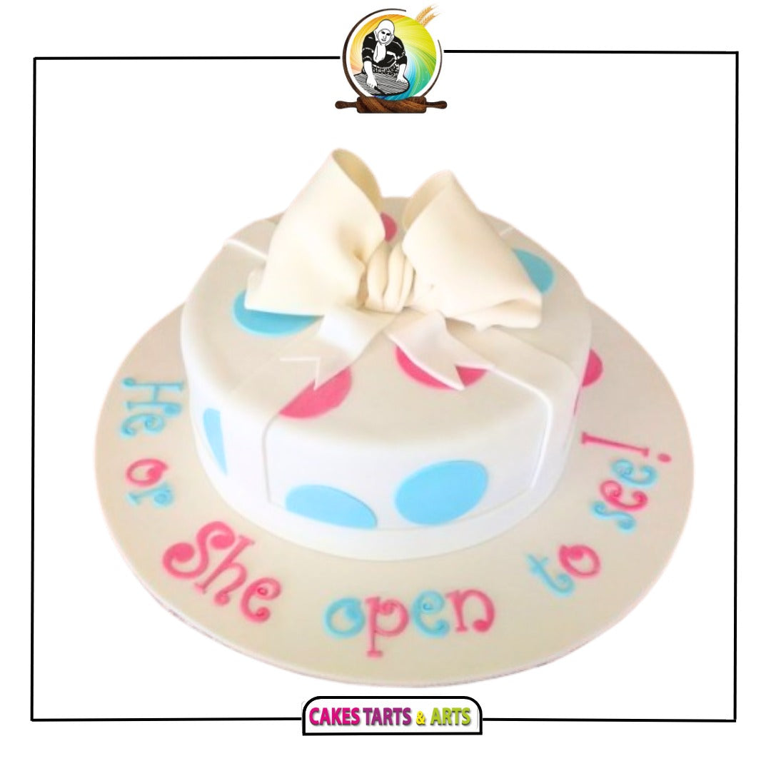 Customized Gender Reveal Cake