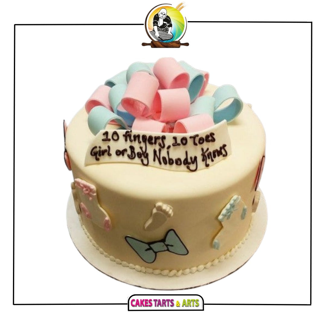 Customized Gender Reveal Cake