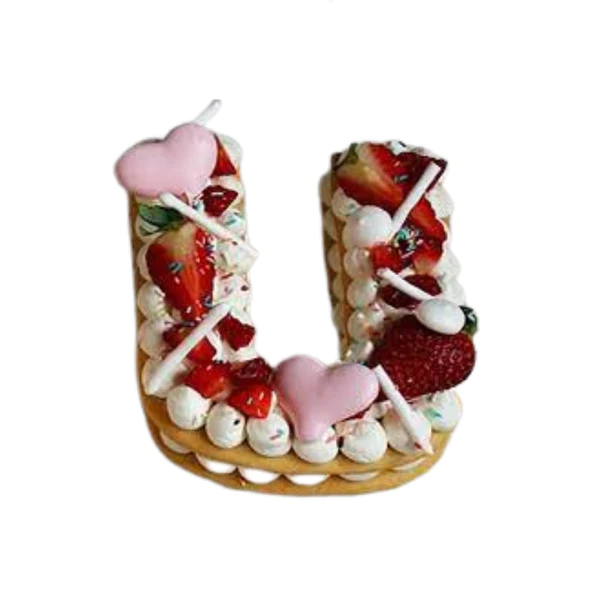 Letter U Cake
