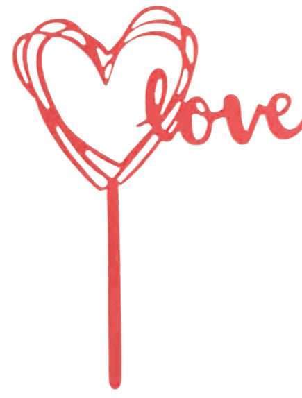 Love Cake Topper