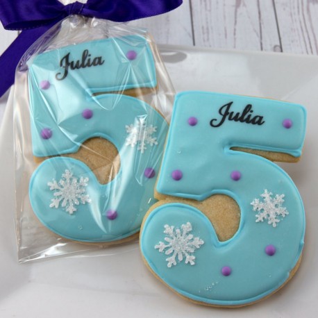 Customized Numbers Cookies
